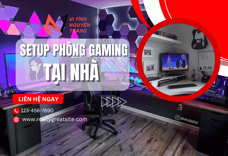 Hướng dẫn setup phòng gaming tại nhà đẹp, chuyên nghiệp 2025