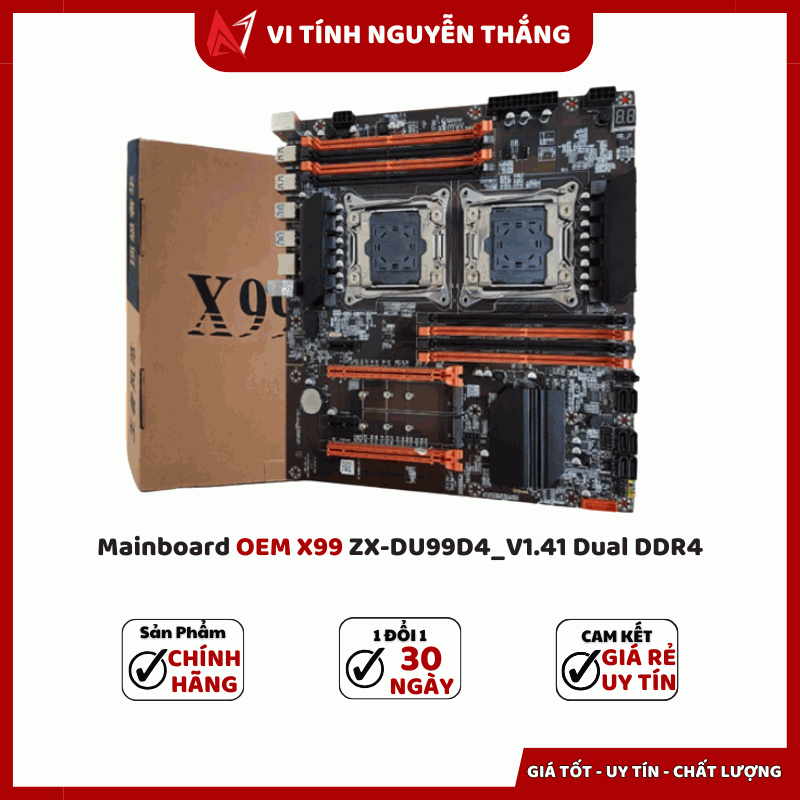 Mainboard OEM X99 ZX-DU99D4_V1.41 Dual DDR4