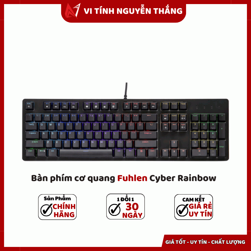 Bàn phím cơ quang Fuhlen Cyber Rainbow