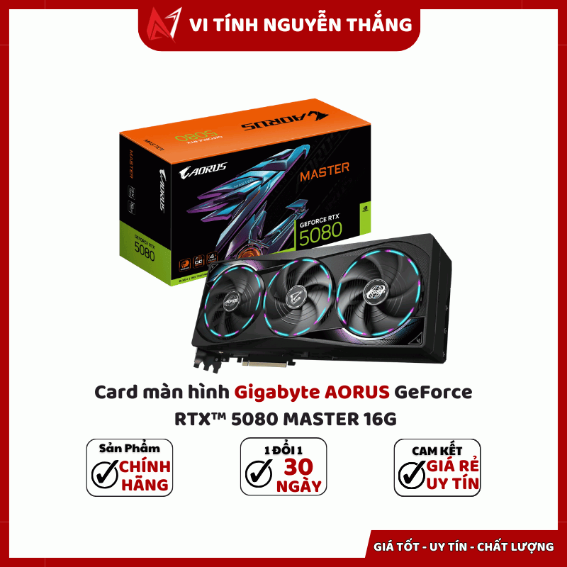 Card màn hình Gigabyte AORUS GeForce RTX™ 5080 MASTER 16G